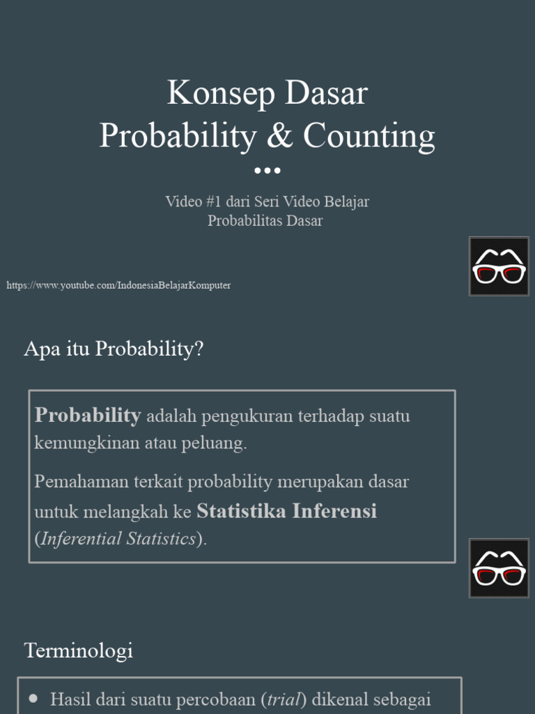 Dasar-Dasar Probabilitas dan Penghitungan | PDF