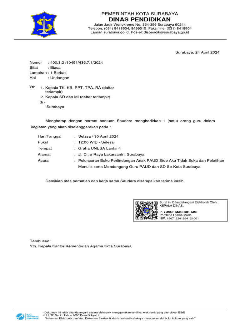 Undangan Luring Peluncuran Buku Dengan Lampiran - 240429 - 121634 | PDF