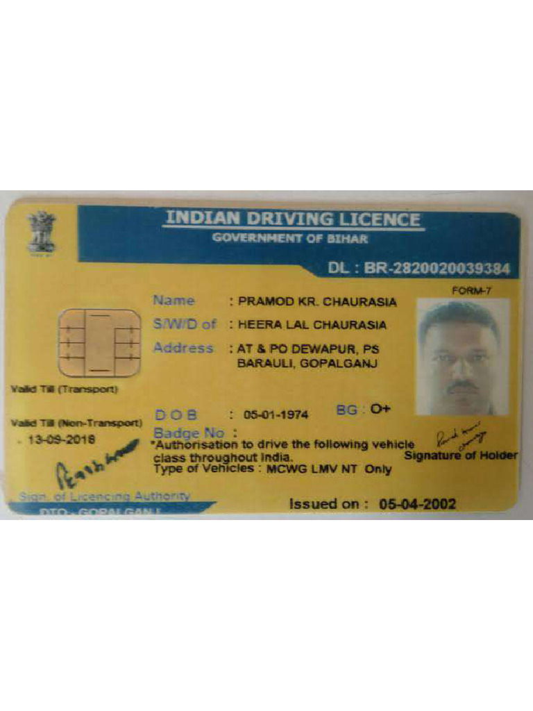 Driving Licence | PDF