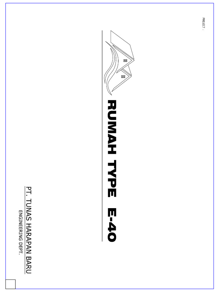1 Layout Rumah Type E-40 (19 Dec 2023) | PDF