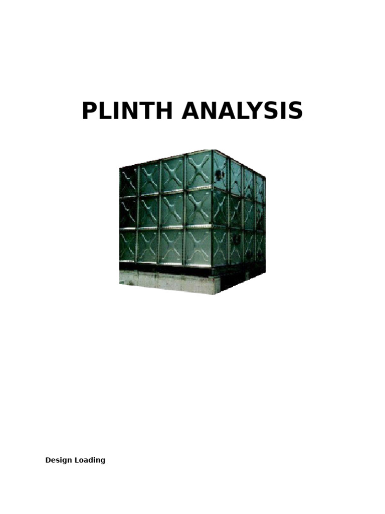 Plinth Detail Calculation | PDF | Mechanical Engineering