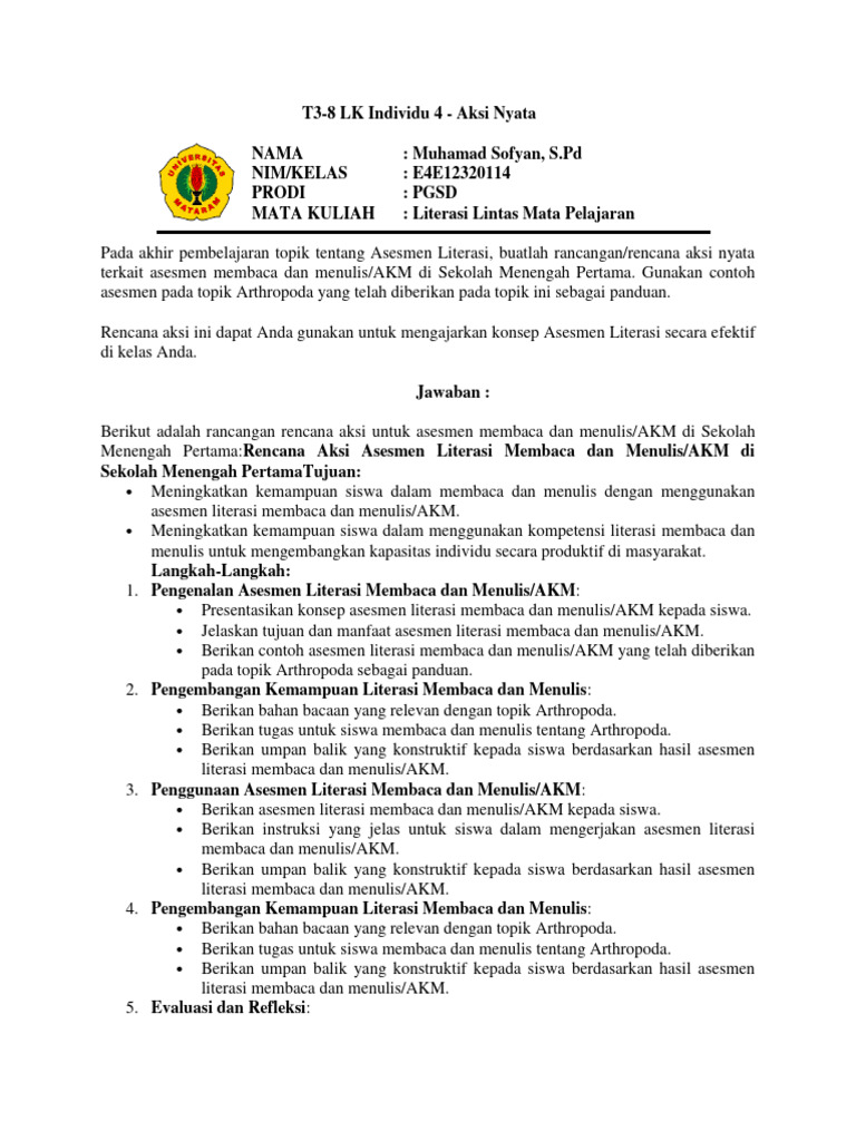 T3-8 LK Individu 4 - Aksi Nyata Muhamad Sofyan | PDF