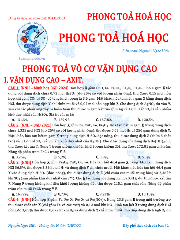 Phong Toả Vận Dụng Cao (Review) | PDF