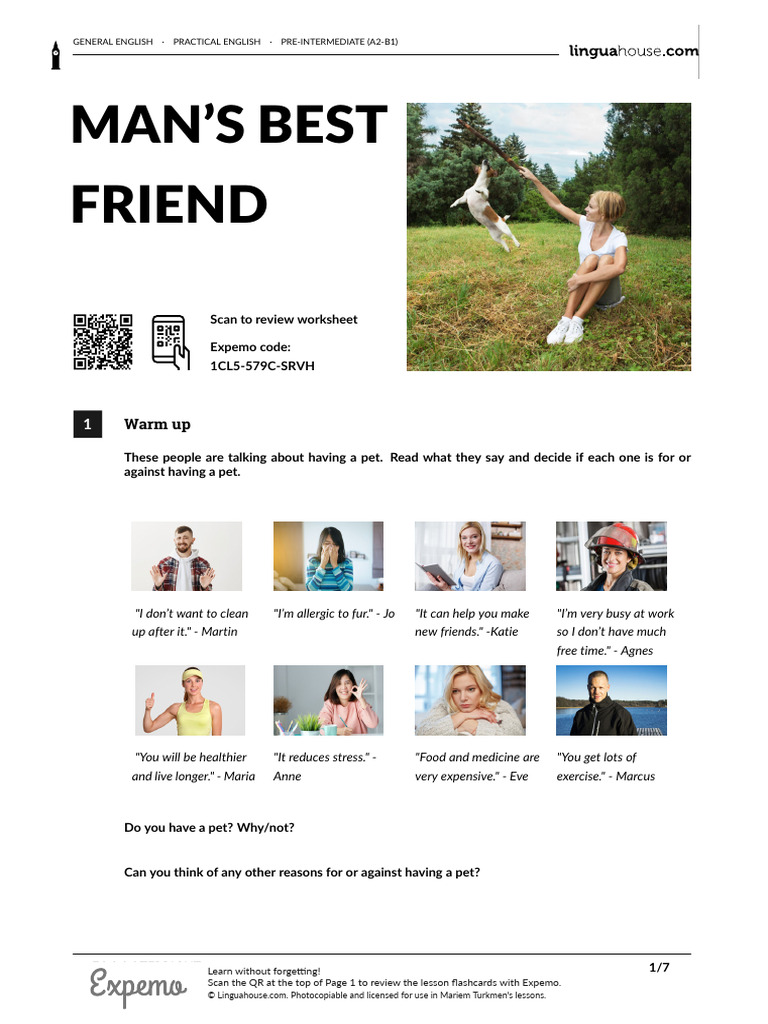 Mans Best Friend British English Student | PDF | Pet