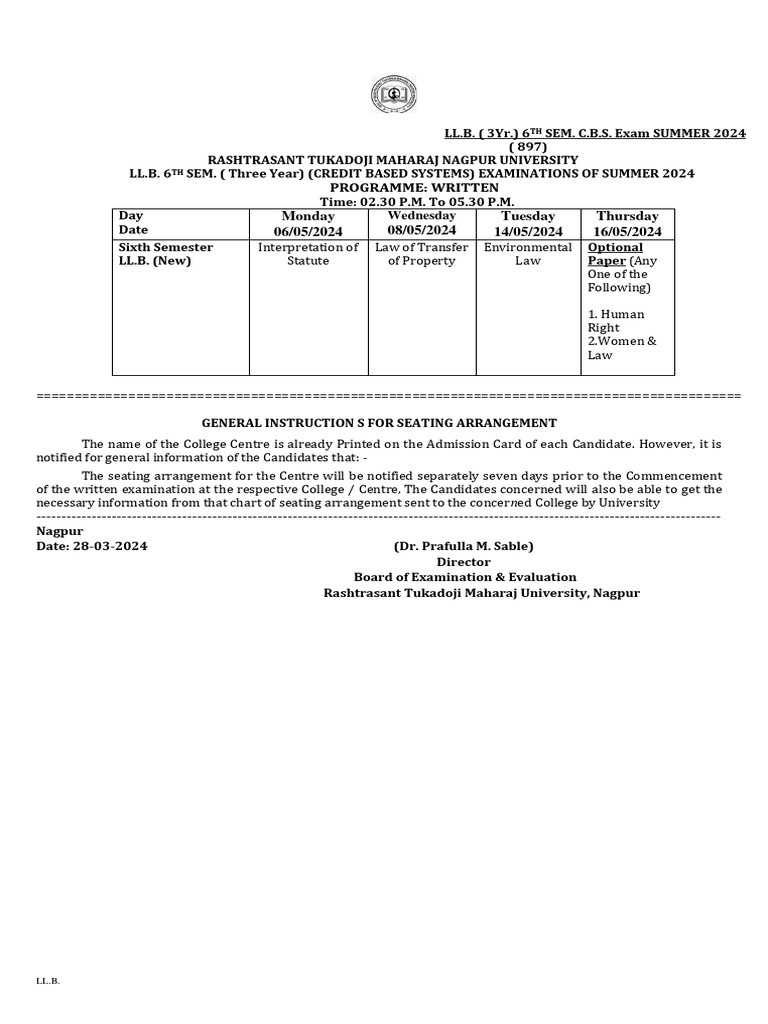 LLB 6 - 1 | Download Free PDF | Qualifications | Educational Stages