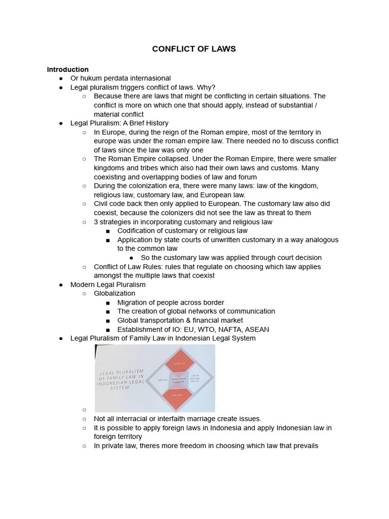 0 COL Notes | PDF | Choice Of Law | Justice