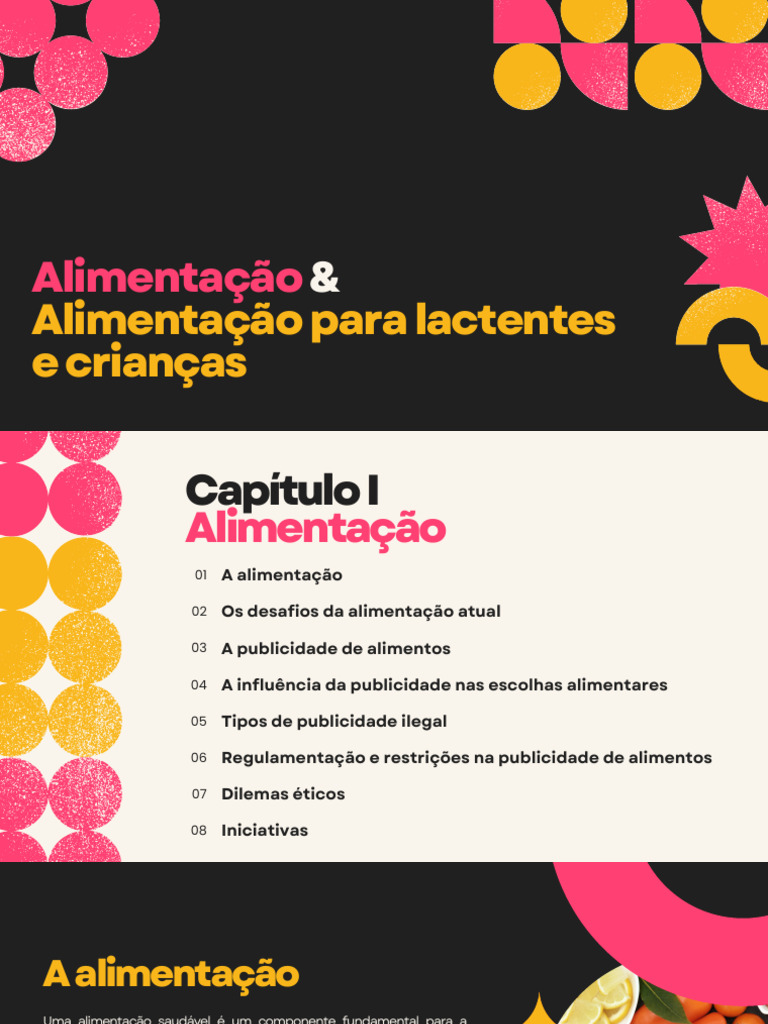 Desafios da Alimentação Infantil e Publicidade | PDF | Amamentação ...
