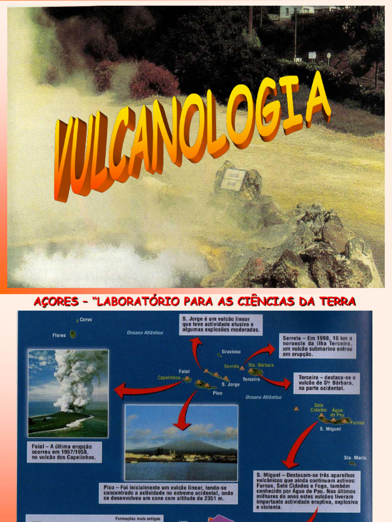 Vulcanismo: Tipos e Dinâmica dos Vulcões | PDF | Vulcão | Magma