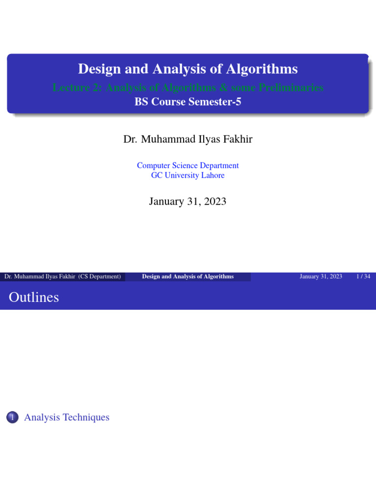 LECTURE 02-BS AanalysisOfAlgorthims-ANALYSIS | PDF | Algorithms ... LECTURE 02-BS AanalysisOfAlgorthims-ANALYSIS | PDF | Algorithms ...