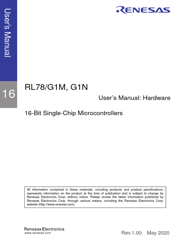 4.hardware Manual RL78 Mini Boar | PDF | Analog To Digital Converter | Reliability Engineering