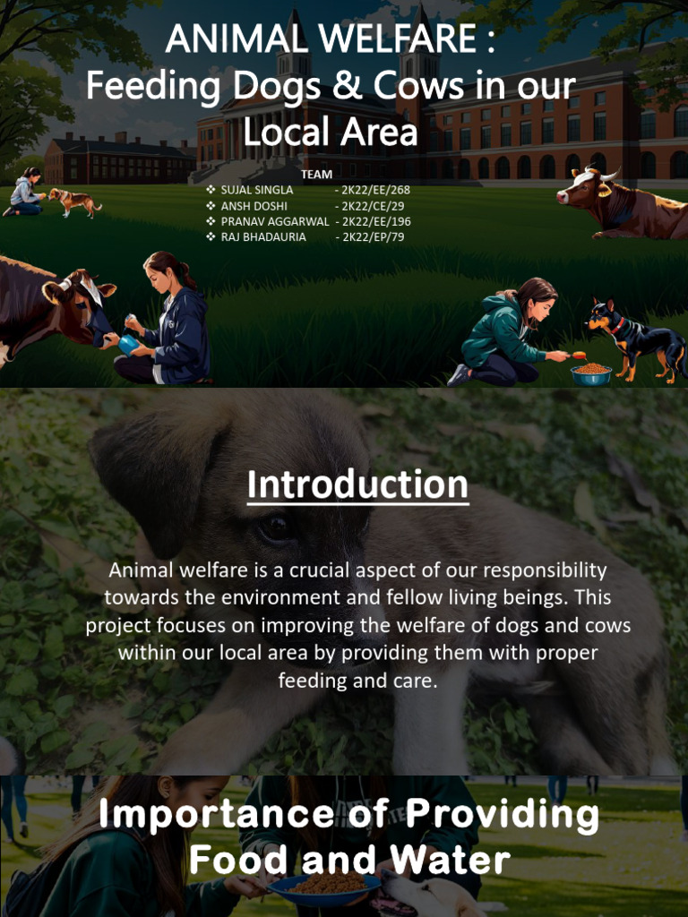 Animal - Welfare - Presentation FINAL | PDF | Nutrition | Diet & Nutrition