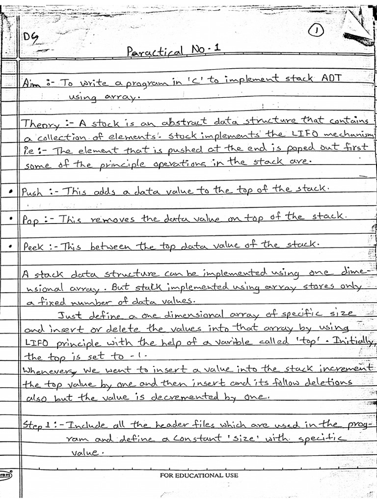 DS Practical 1-4 | PDF