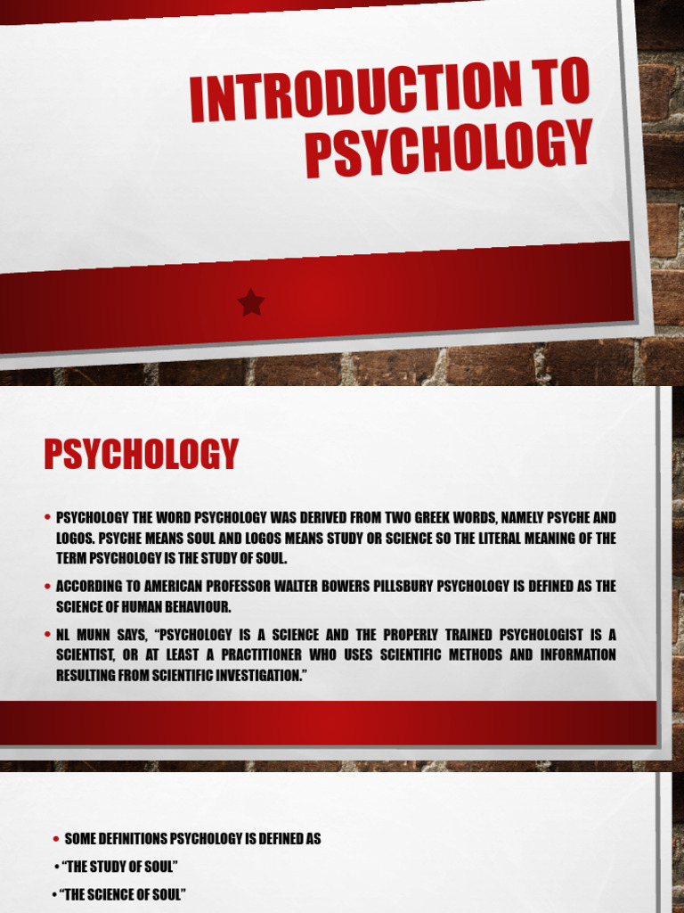 Overview of Psychology and Its Branches | PDF | Psychology | Science