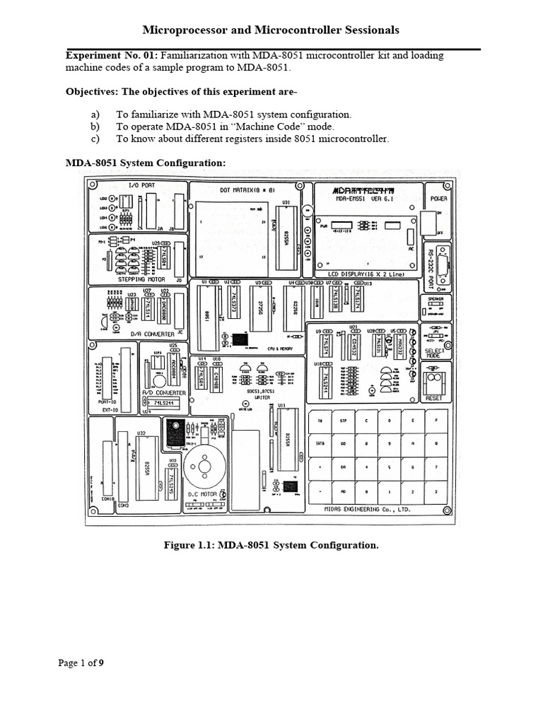Exp 1(A) 8051 | PDF | Random Access Memory | Digital To Analog Converter