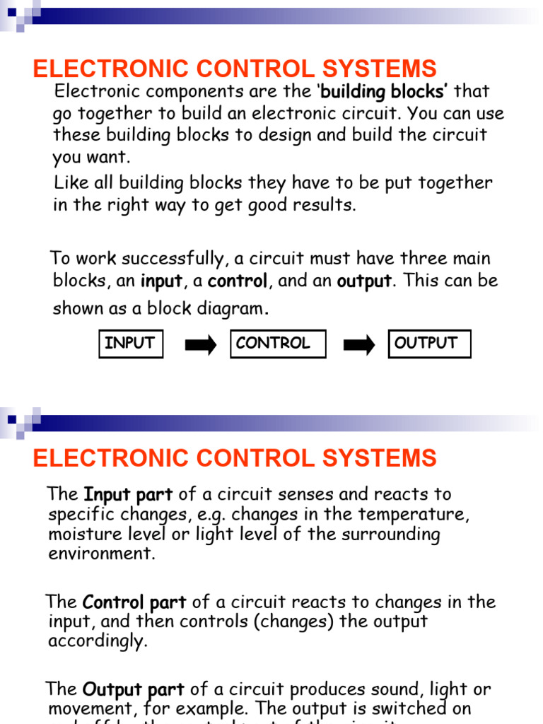 Electronic Control Systems | PDF | Printed Circuit Board | Electronic ...