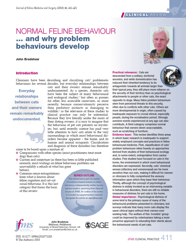 Normal Feline Behaviour: ... and Why Problem Behaviours Develop | PDF | Cats | Ethology