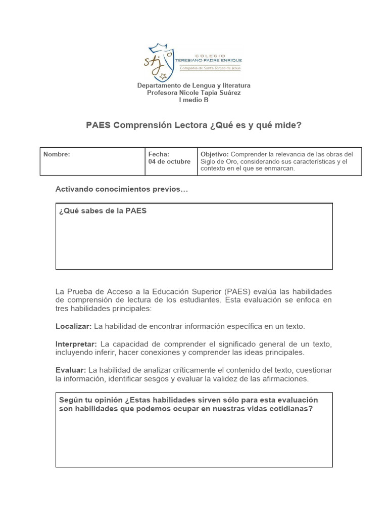 Rutina 02 Octubre | PDF | Comprensión lectora | Ciencia cognitiva