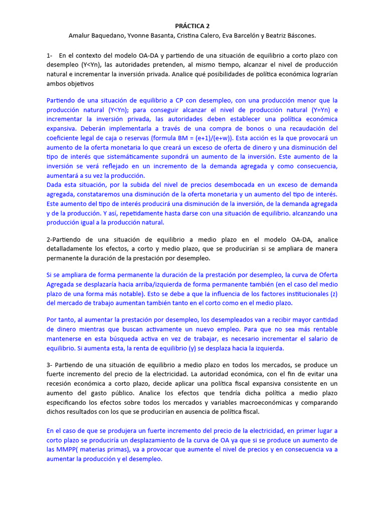 Práctica 2 Macro | PDF