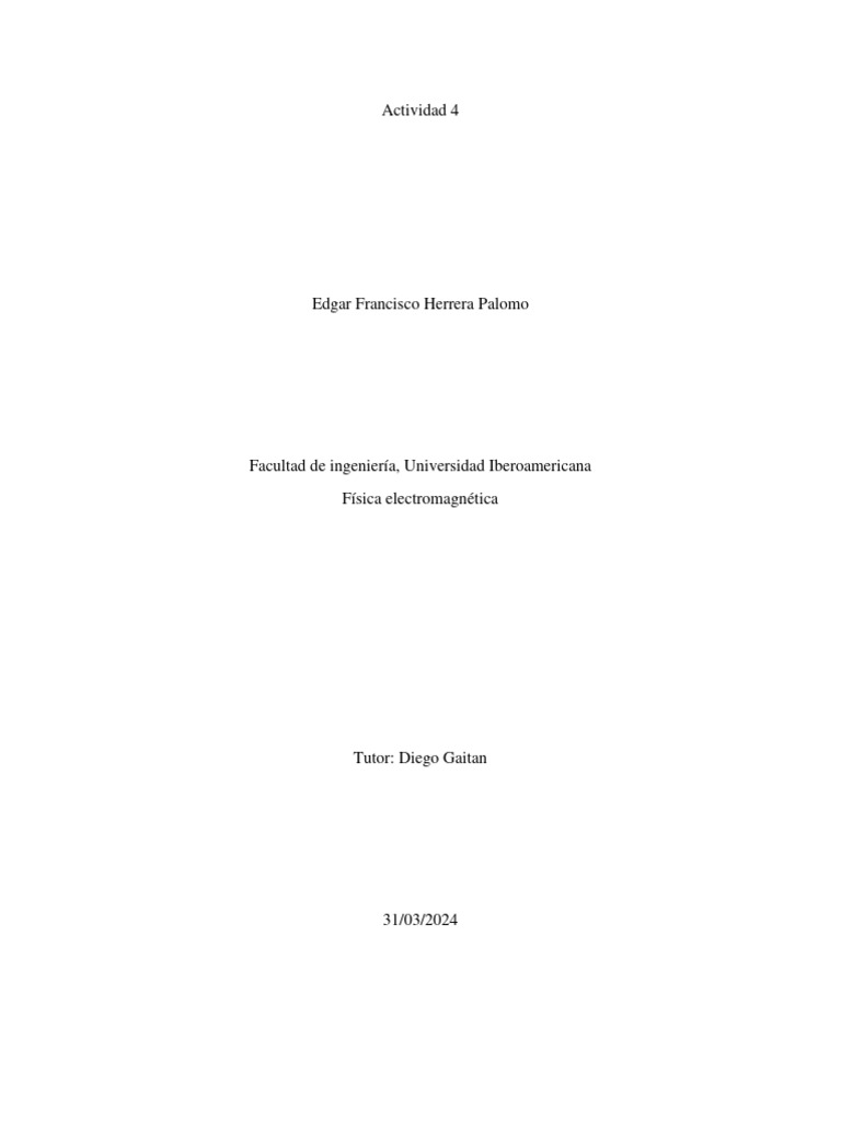 Act. 4 Fisca Electromagnetica | PDF