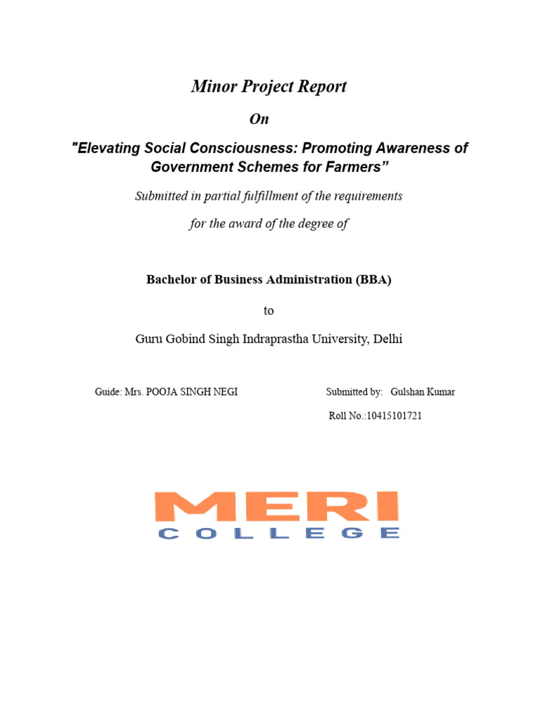 Minor Project Report | PDF | Information | Communication