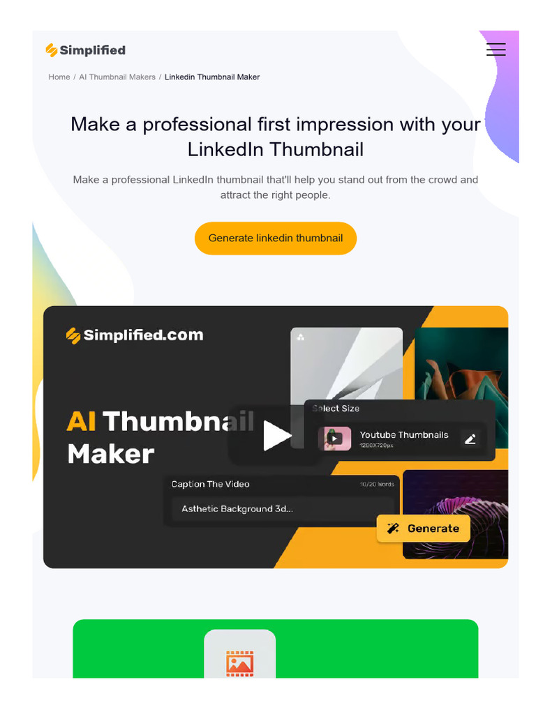 Create Stunning LinkedIn Thumbnails | PDF | Popular Culture & Media ...