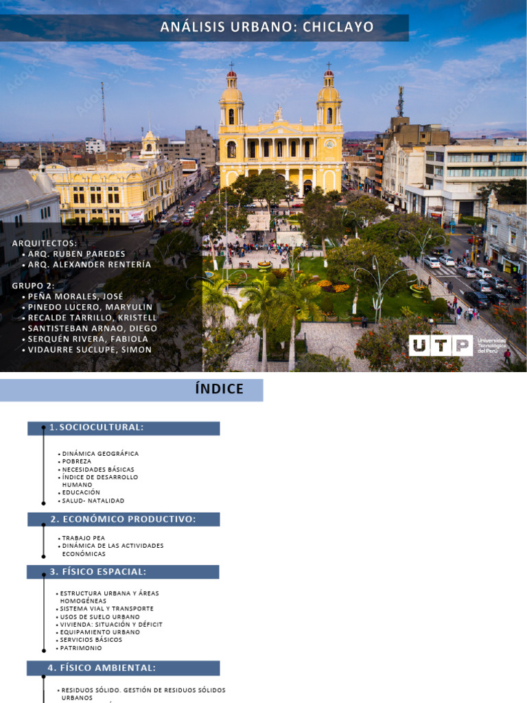 Diagnóstico Urbano de Chiclayo | PDF | Pobreza | Pobreza e indigencia