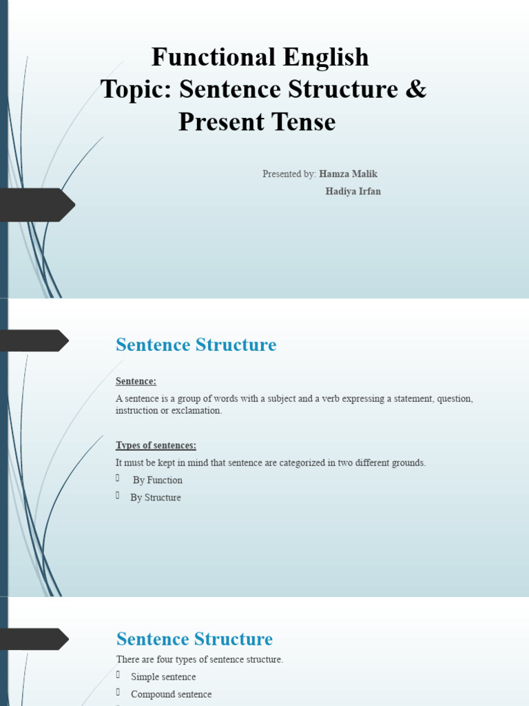 Functional English (1) | PDF | Sentence (Linguistics) | Clause