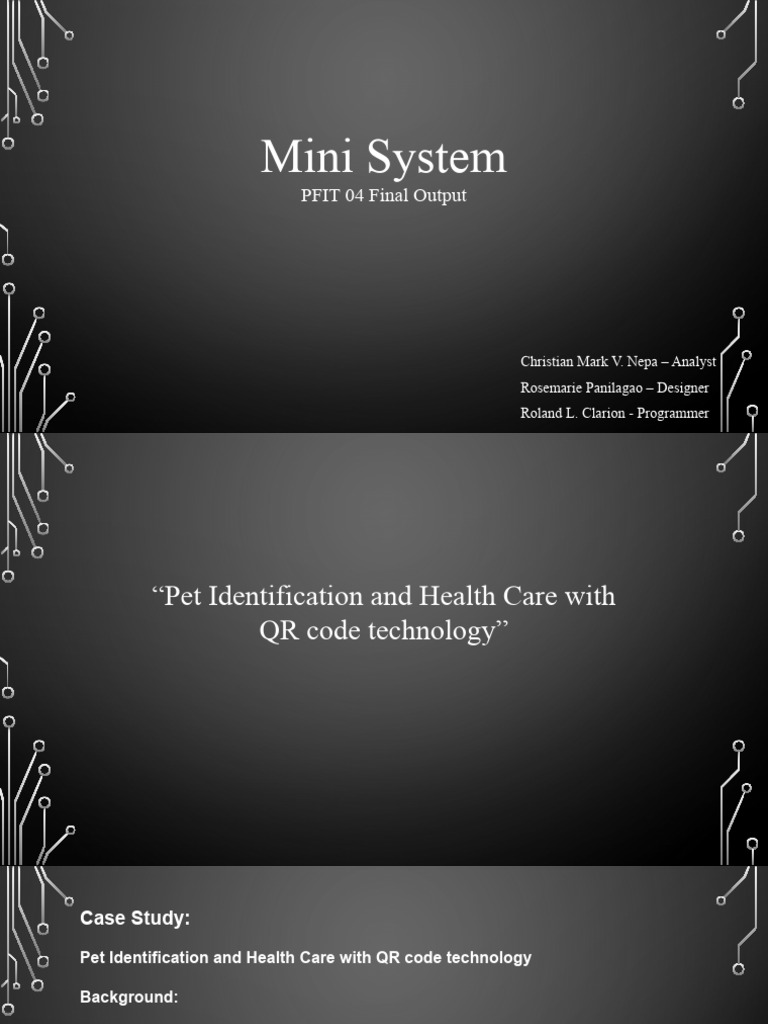 Mini System | PDF | Qr Code | Pet