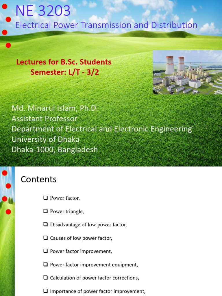 Power Factor Improvement in Electrical Systems | PDF | Electric Power ...