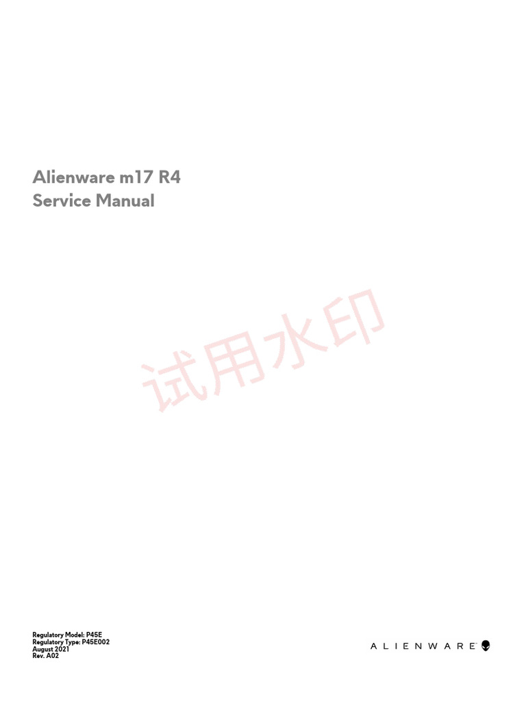 Alienware m17 R4 Service Manual | PDF