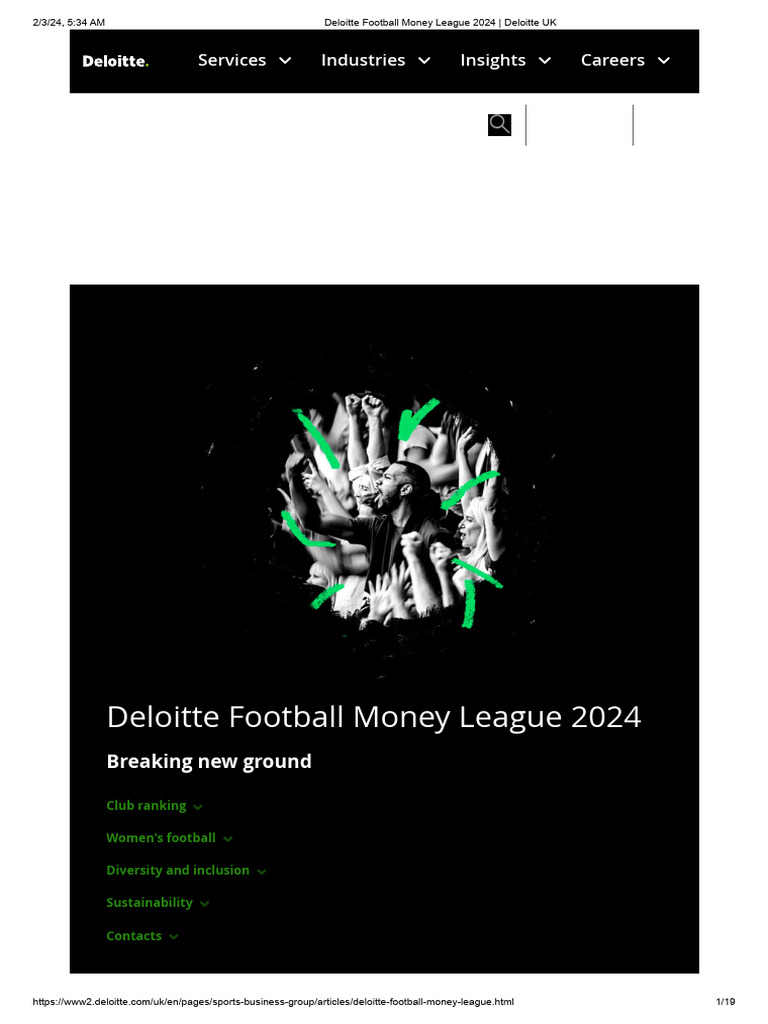 Deloitte Football Money League 2024 | PDF | Premier League ...