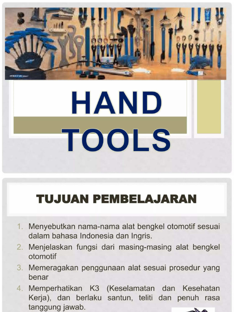 Peralatan Bengkel Hands Tools | PDF