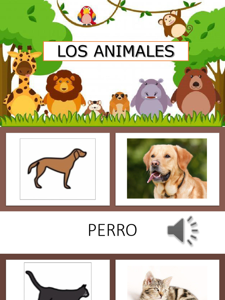 Aprendemos Vocabulario Los Animales | PDF