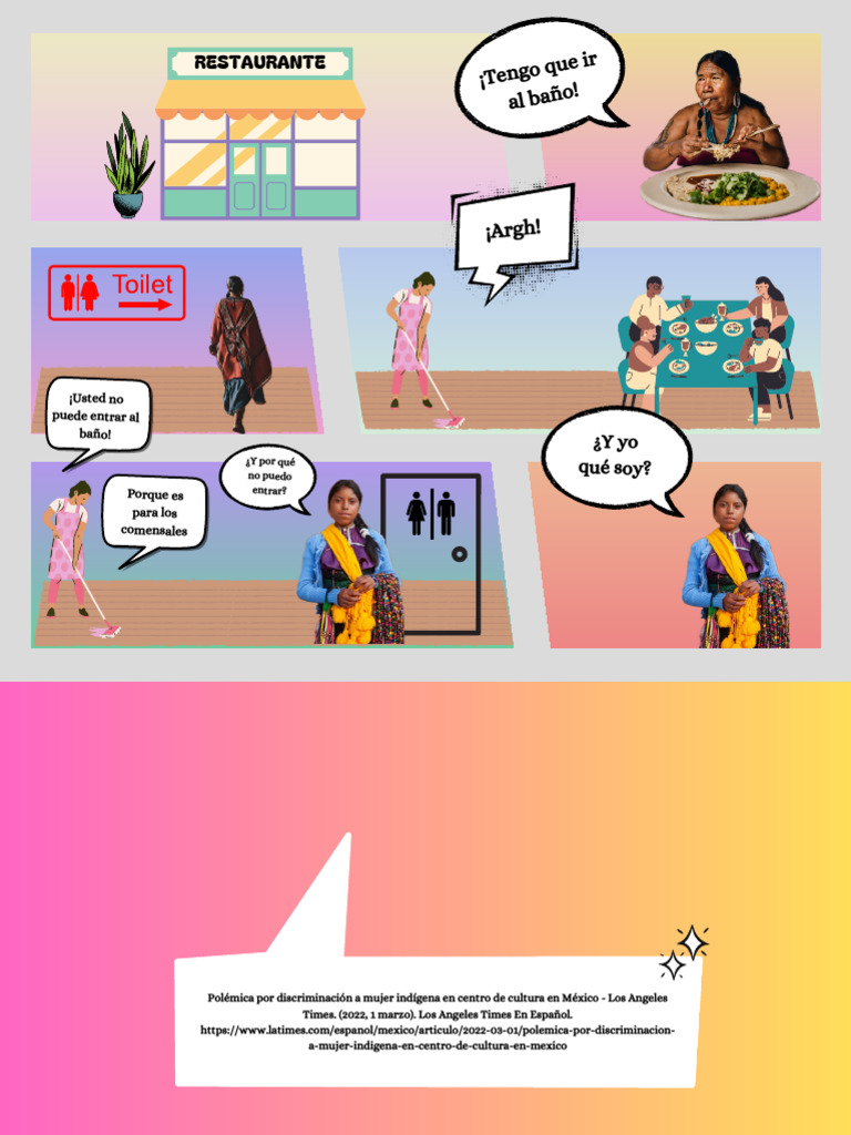 Actividad A5 Cómic Sobre La Discriminación Racial en México | PDF