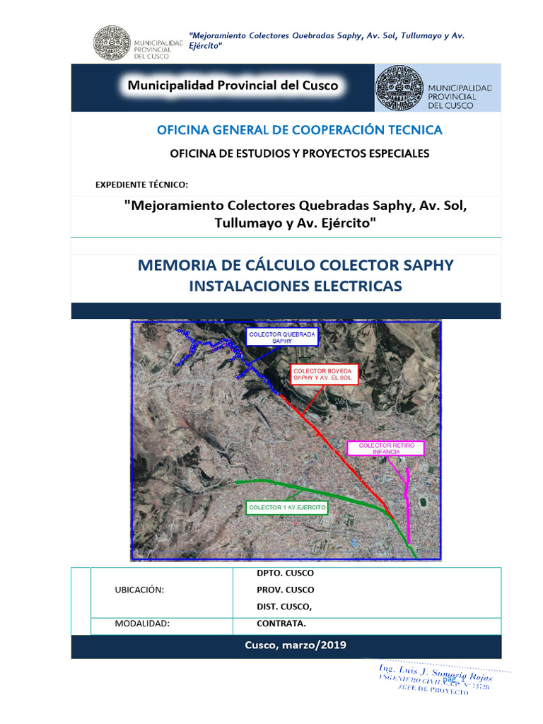 Memoria de Calculo I. ElectricasN | PDF | Corriente eléctrica | Cableado eléctrico