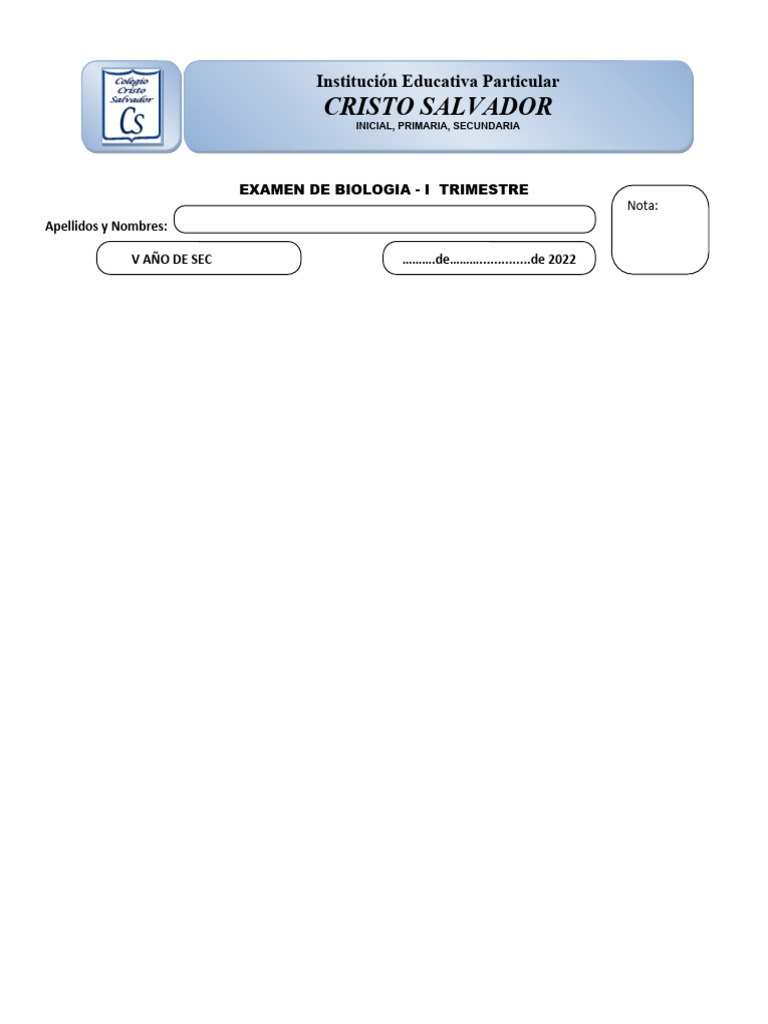 Formato de Examenes | PDF