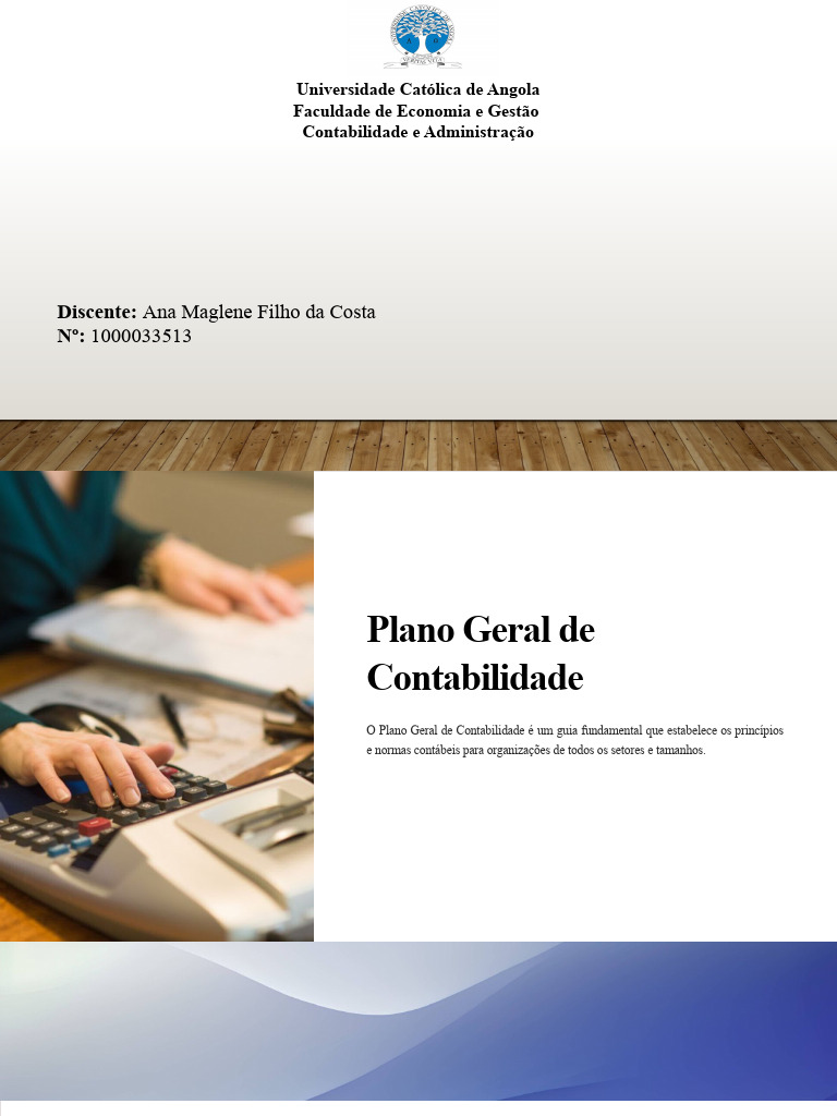 Plano Geral de Contabilidade | PDF | Contabilidade | Business