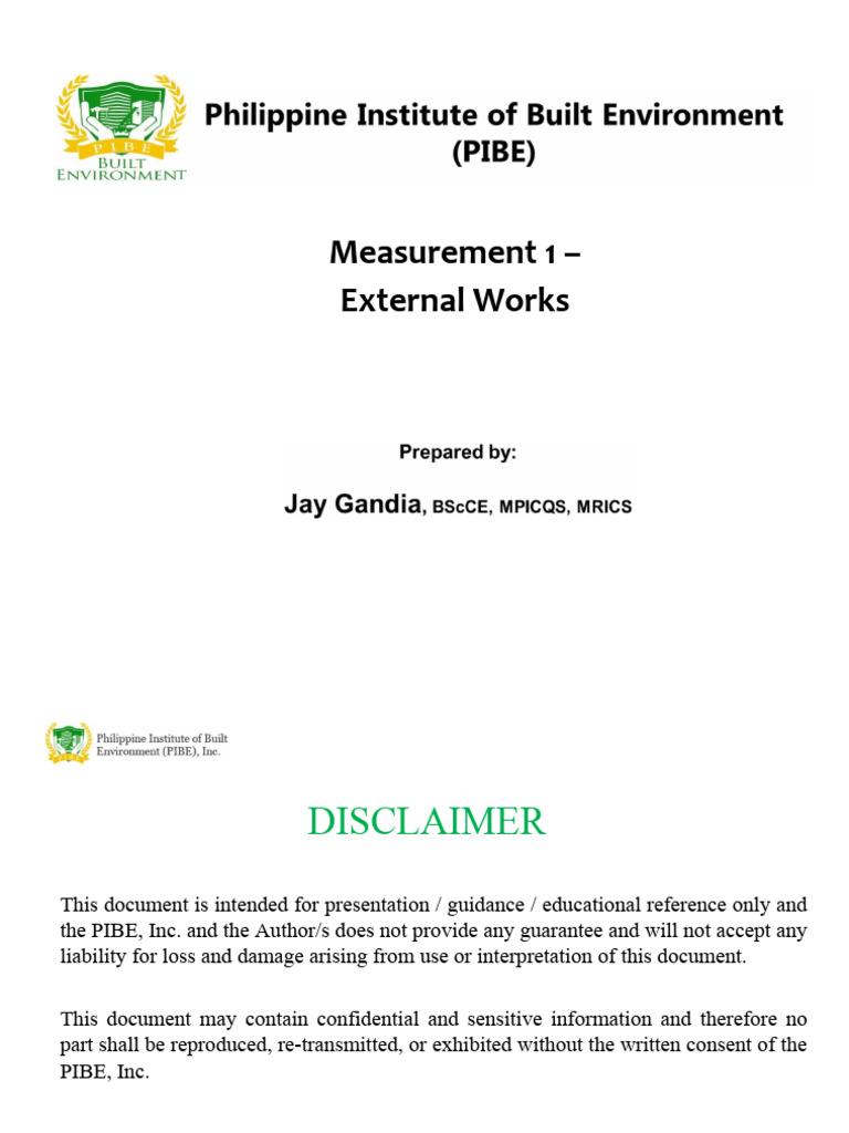 MS1 Lecture 10 - External Works | PDF | Concrete | Mulch