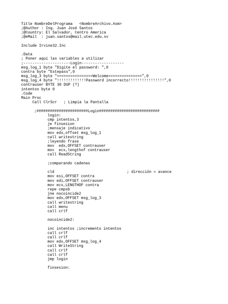 Guia Uni42.asm | PDF | Arquitectura de Computadores | Informática