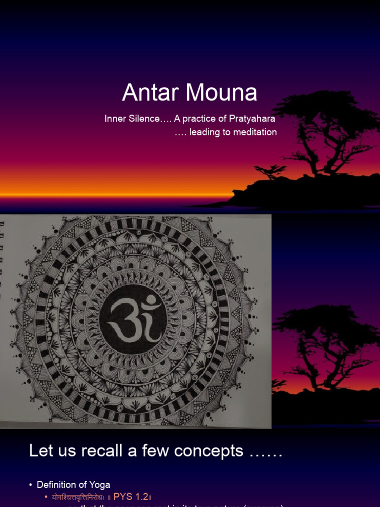 Antar Mouna | PDF | Thought | Meditation