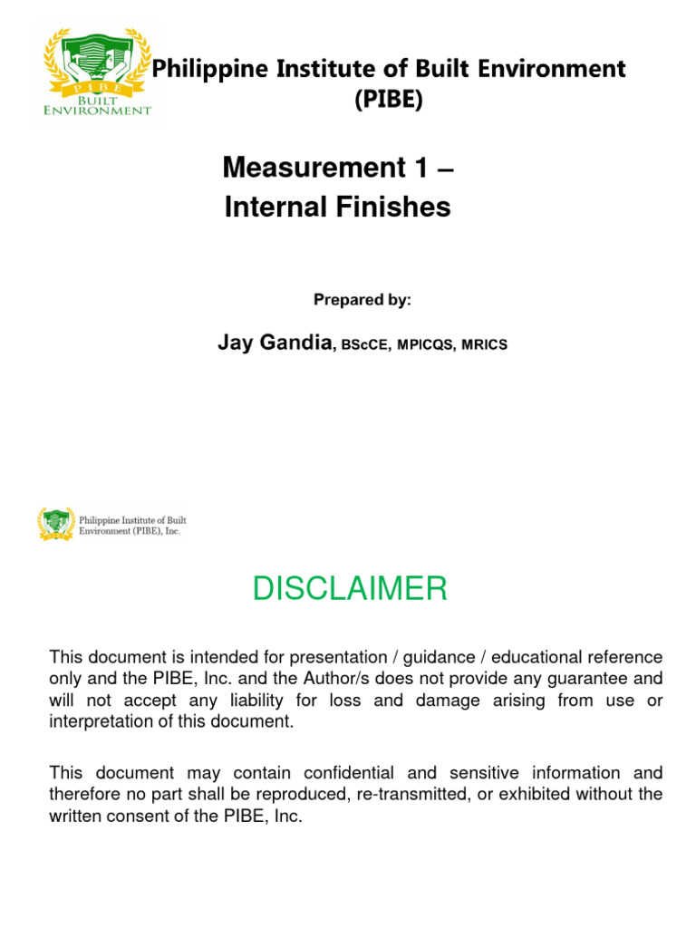 MS1 Lecture 8 - Internal Finishes | PDF | Tile | Plaster