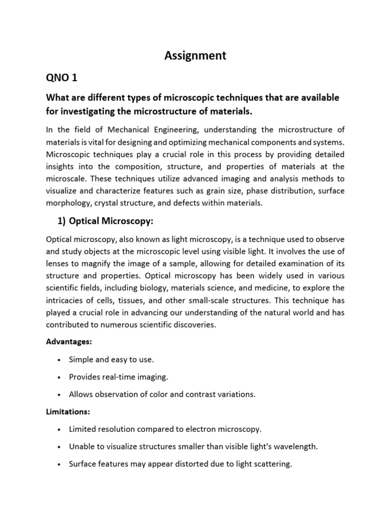 What Are Different Types of Microscopic Techniques That Are Available ...