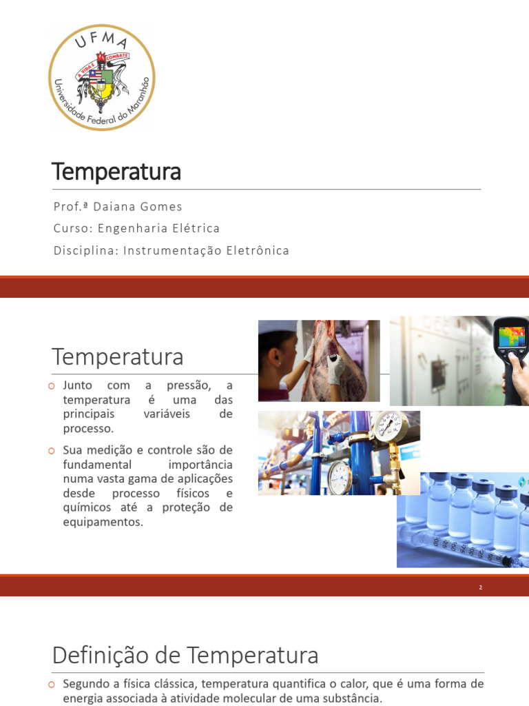 Aula 5 - Temperatura | PDF | Termômetro | Temperatura
