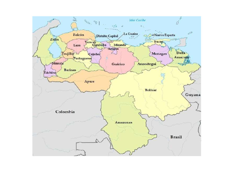 Mapa Vzla | PDF