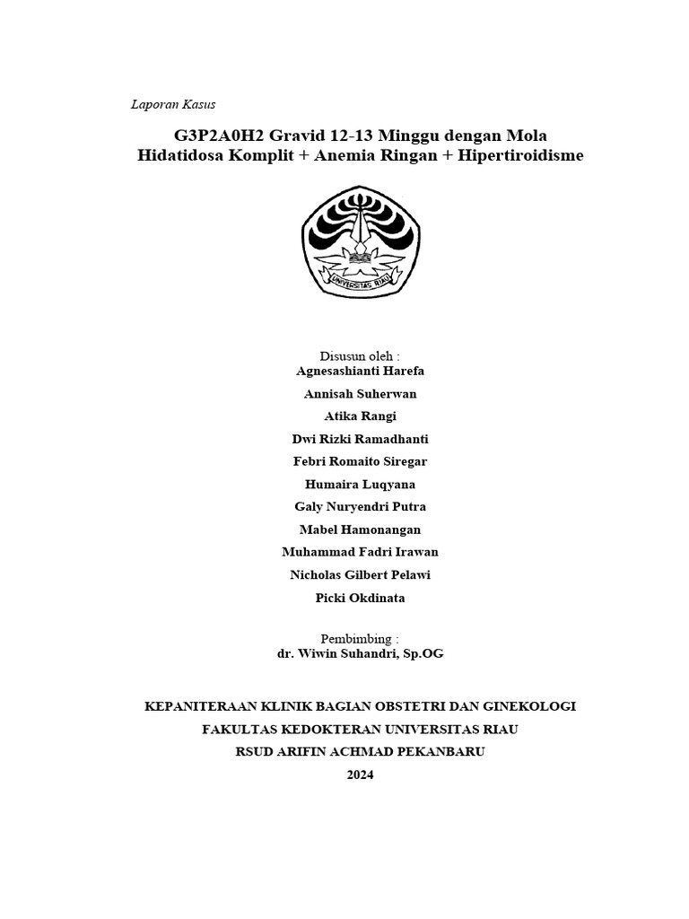 Case Report GYN Kelp C | PDF | Kesehatan Holistik