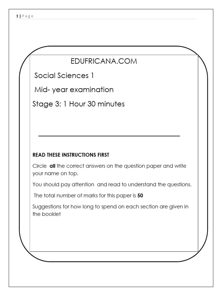 Grade 3 Social Science Exam Paper | PDF | Abraham | Jesus