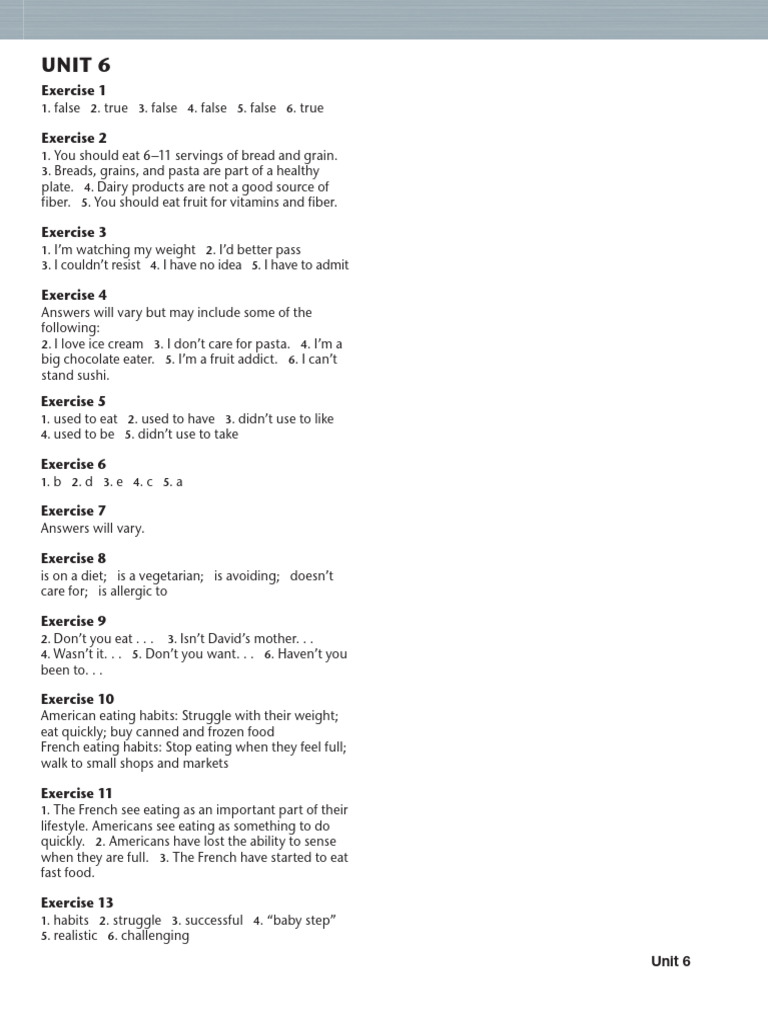 Top Notch 2b Workbook Answer Key - Third Edition | PDF | Pablo Picasso | Taste