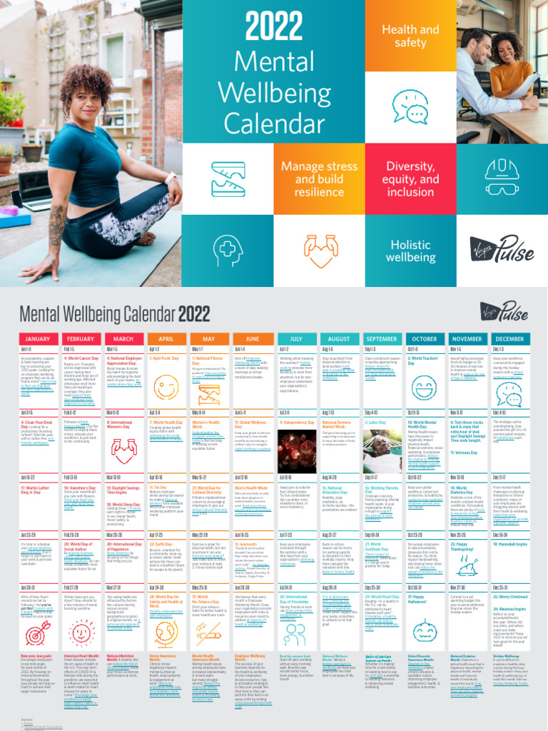 2022 Mental Wellbeing Calendar | PDF