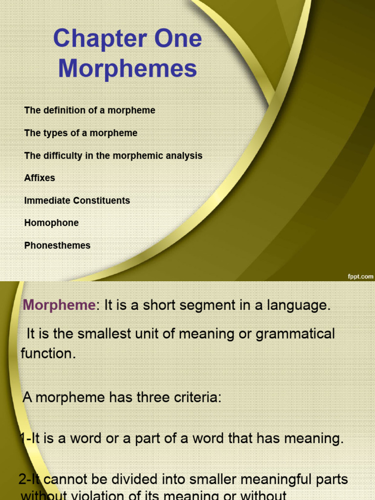 Chapter 1 Morpheme | PDF | Adjective | Word Chapter 1 Morpheme | PDF | Adjective | Word