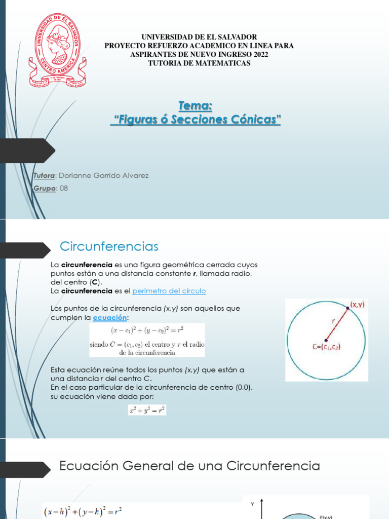 Figuras Ó Secciones Cónicas | PDF | Elipse | Colector